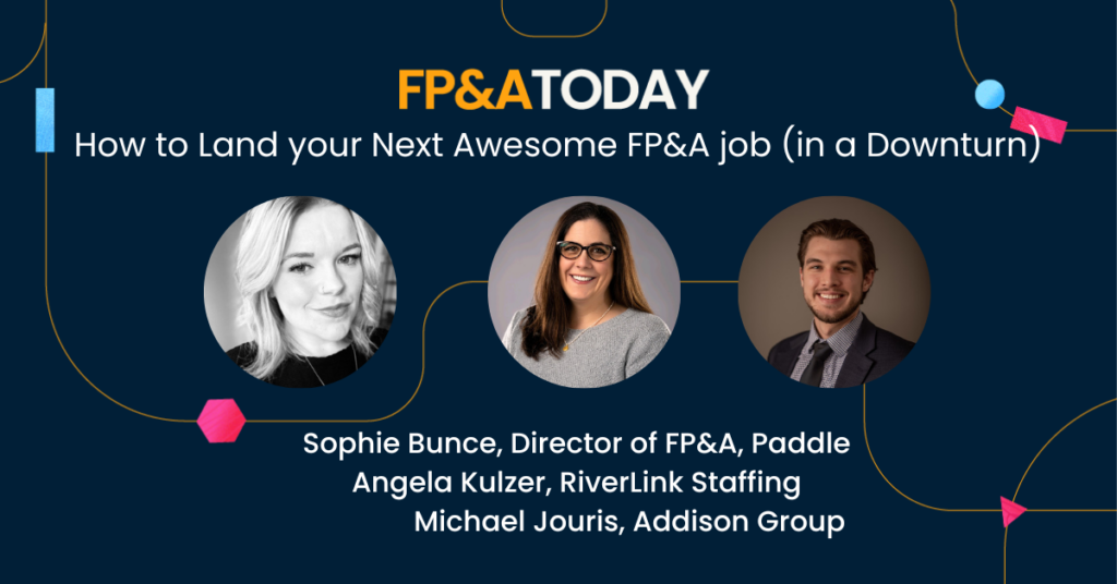 How to Land your Next Awesome FP&A job (in a Downturn) - Datarails