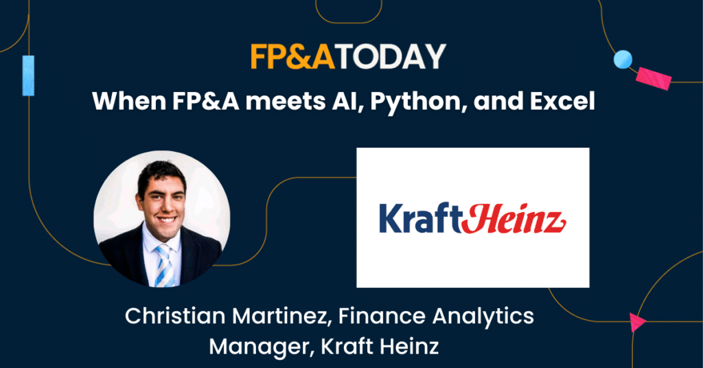 When FP&A meets AI, Python, and Excel - with Christian Martinez - Datarails